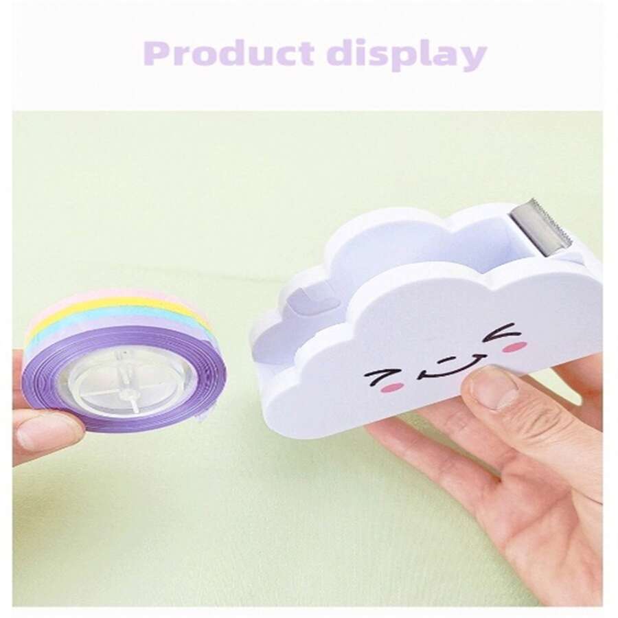 1pc Cute Cloud Shaped Tape Dispenser With Desktop Adhesive Tape Holder ...