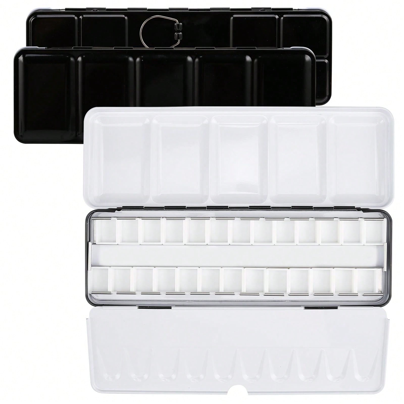 Empty Watercolor Palette, Purple Empty Watercolor Tin Palette Paint ...