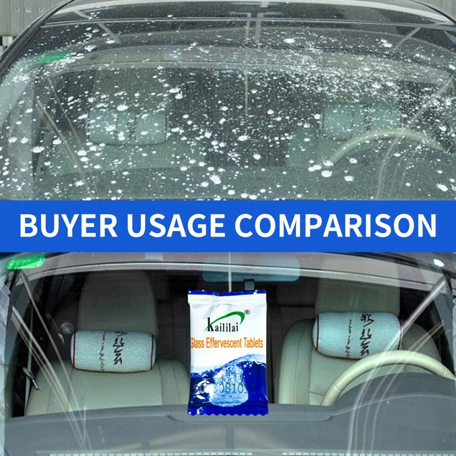 Car Windshield Cleaning Tablets Solid Cleaner Concentrated Car Glass ...