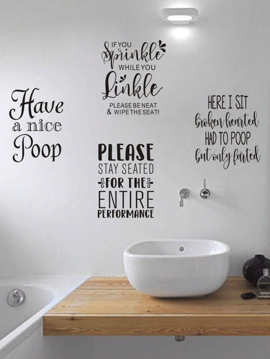 Have A Nice Poop, Bathroom Sign Decals Pictures Funny Quotes Wall Art ...
