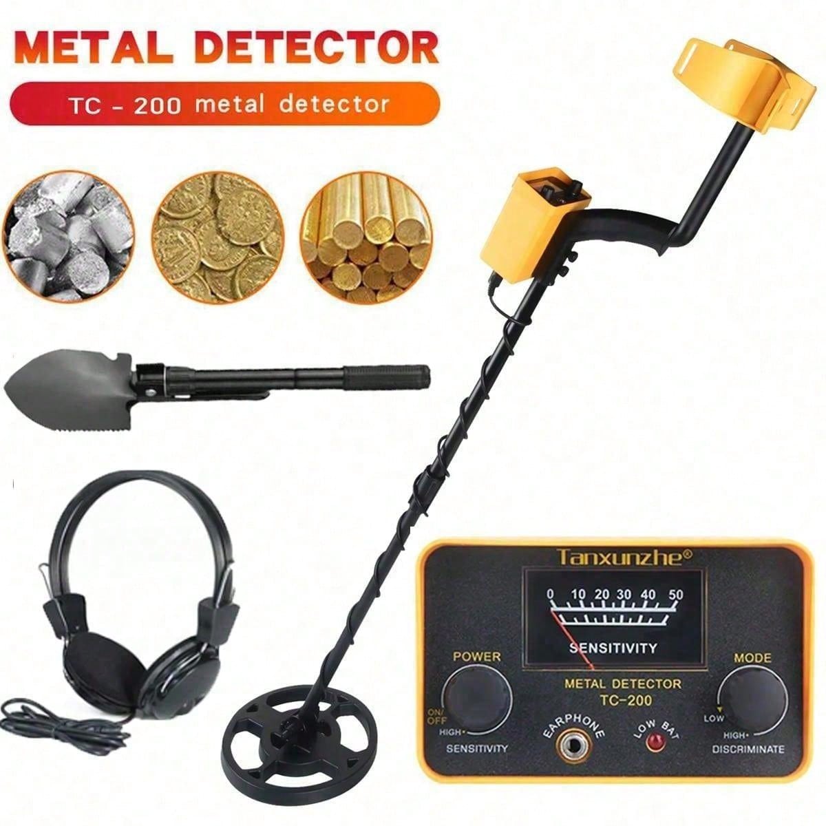 Tc-200 Kit Metal Detector Ground Wire Iron Gold Detector Adjustable ...