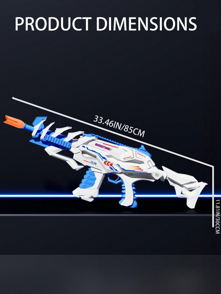 Gel Ball Blaster Gun With Drum Magazine, Sight & Goggles, Automatic ...