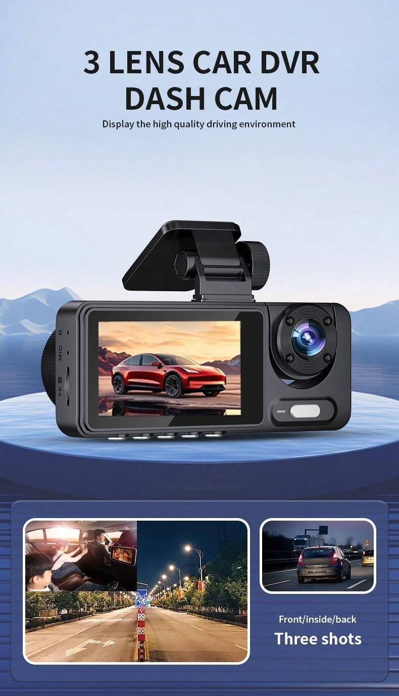 Vavupo 2 telecamere con registratore digitale per auto HD 1080P ...