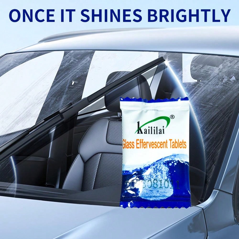 Car Windshield Cleaning Tablets Solid Cleaner Concentrated Car Glass ...