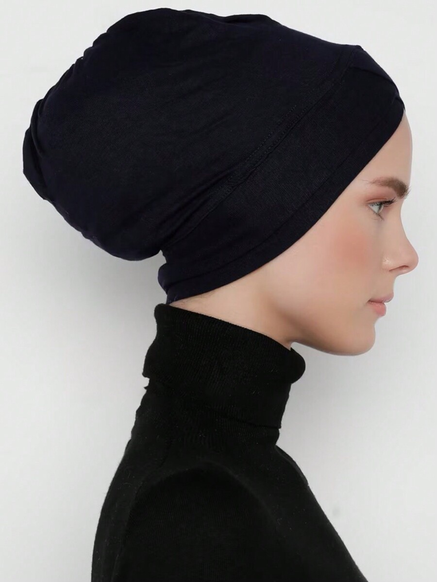 1pc Arabian Muslim Solid Color Classic Simple Versatile Hijab Cap ...