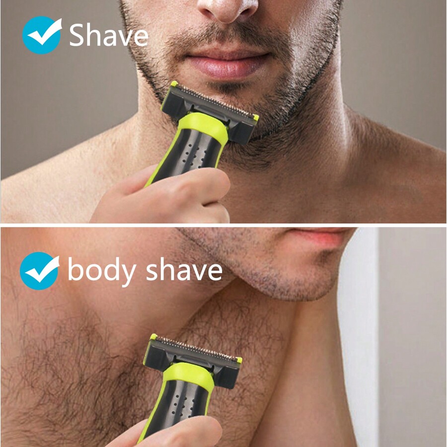 Electric Beard Trimmer For Men, Waterproof Cordless Foil Shaver ...