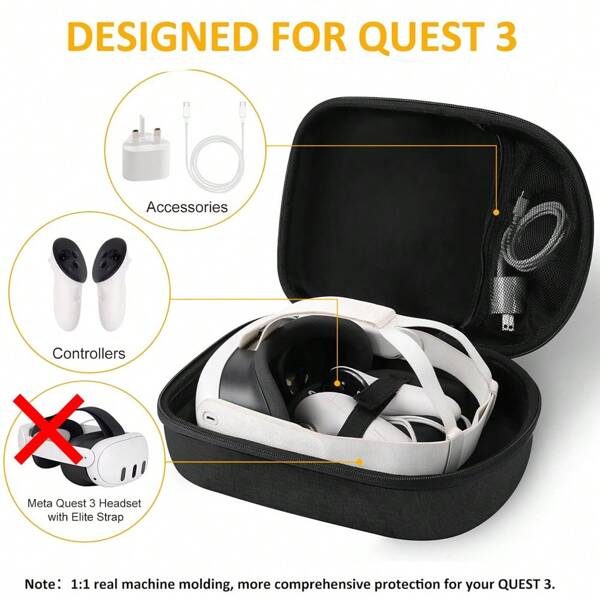 Hard Carrying Case For Meta Quest 3,Compatible Meta Quest 3 Accessory ...