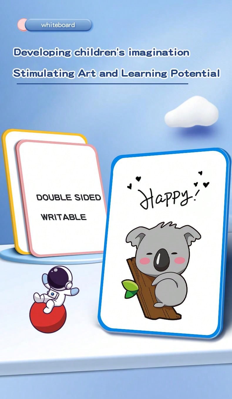 A Children's Whiteboard With Rounded Corners And Soft Edges, With Four ...