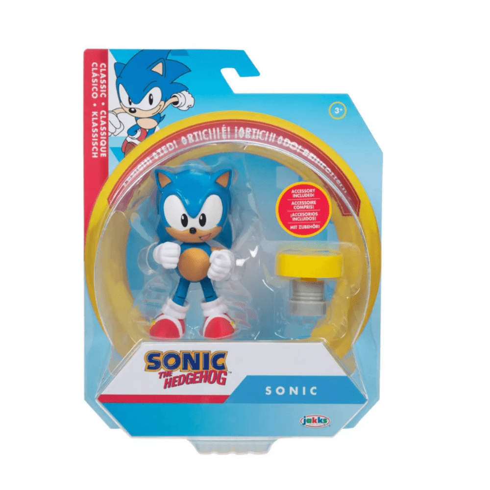 Sonic The Hedgehog 4-Inch Action Figure Classic Sonic With Yellow ...