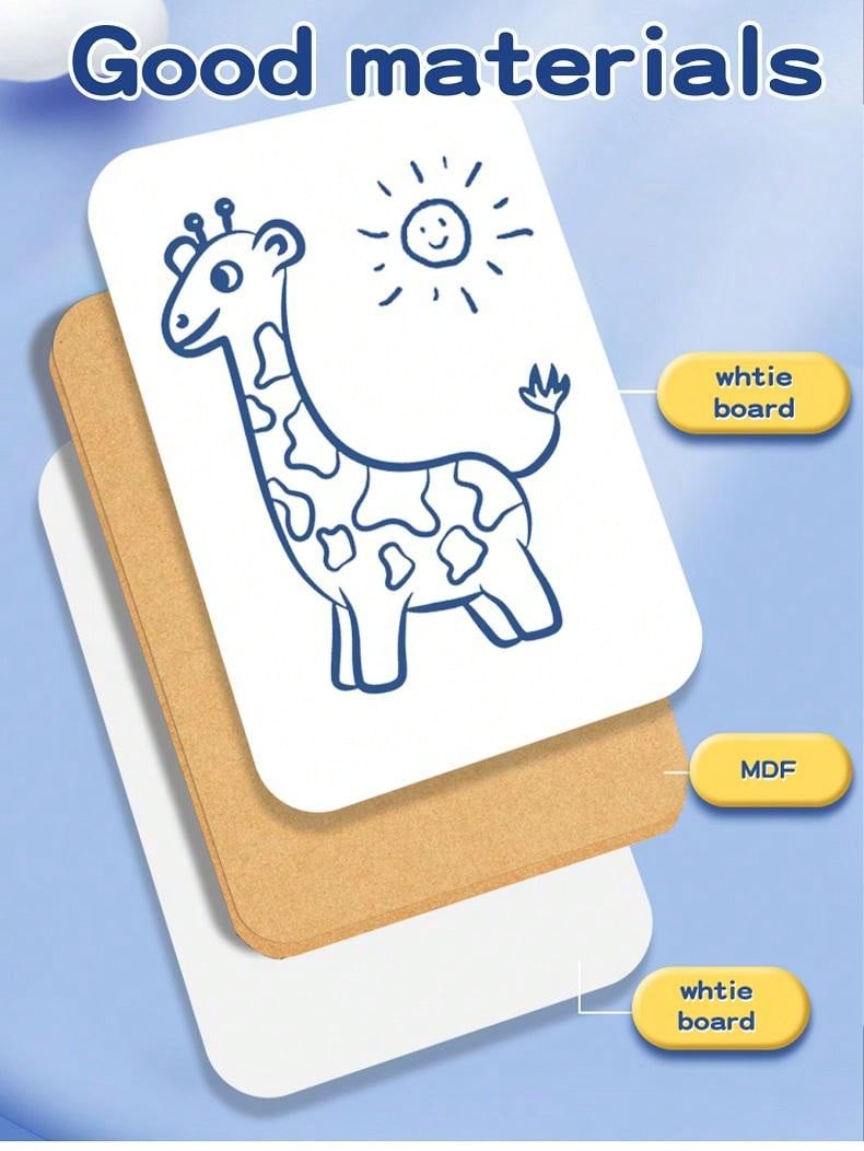 A Children's Whiteboard With Rounded Corners And Soft Edges, With Four ...
