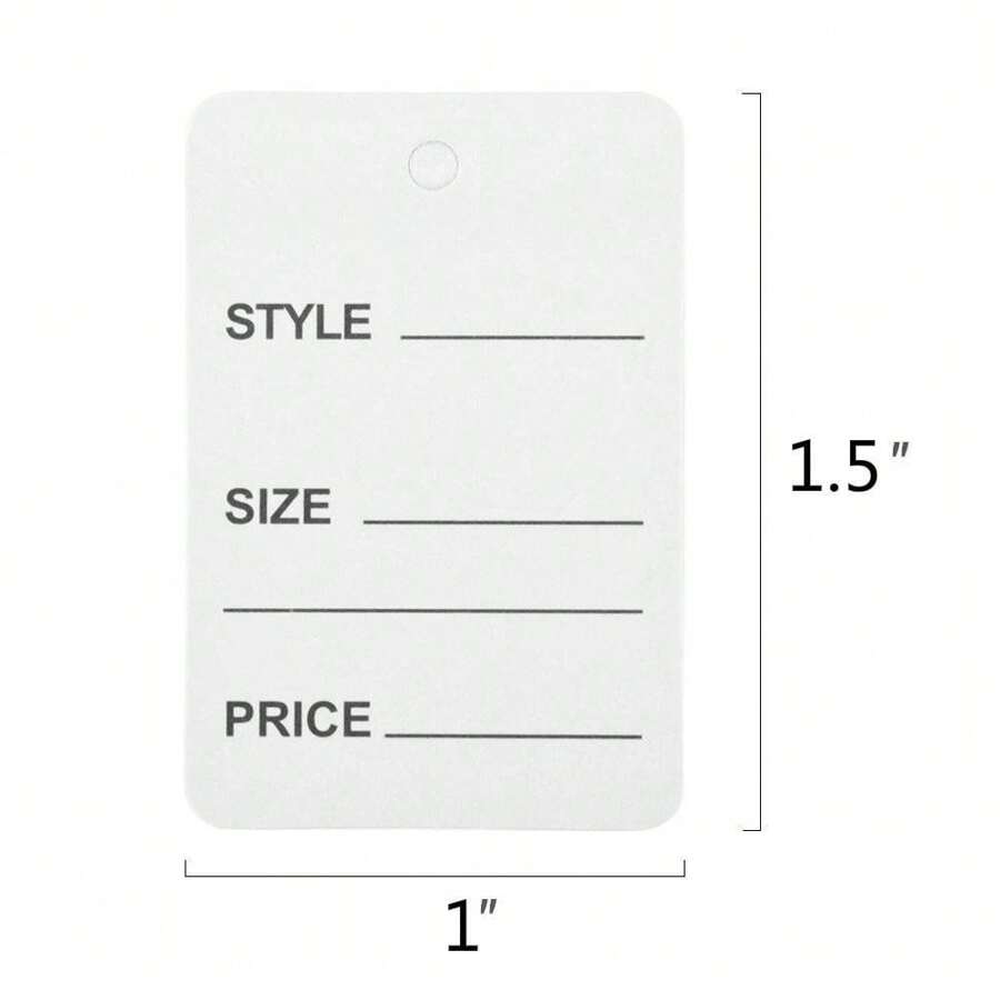 100pcs/Pack Single-Sided Price Tags, Blank Labels With String, Hang ...