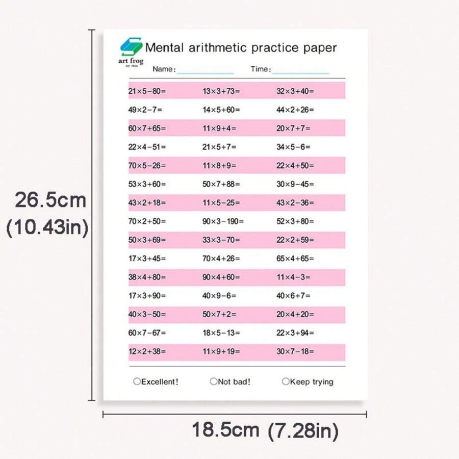 2400 Math Problems/Book, Arithmetic Exercises For Kids To Improve ...