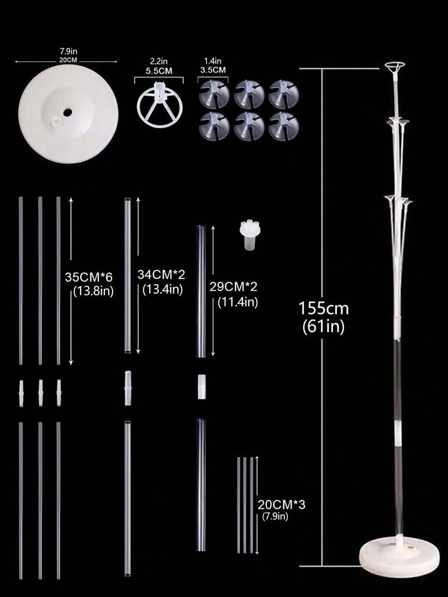 Balloon Table Floating Stand Column For Birthday Party Decorations ...