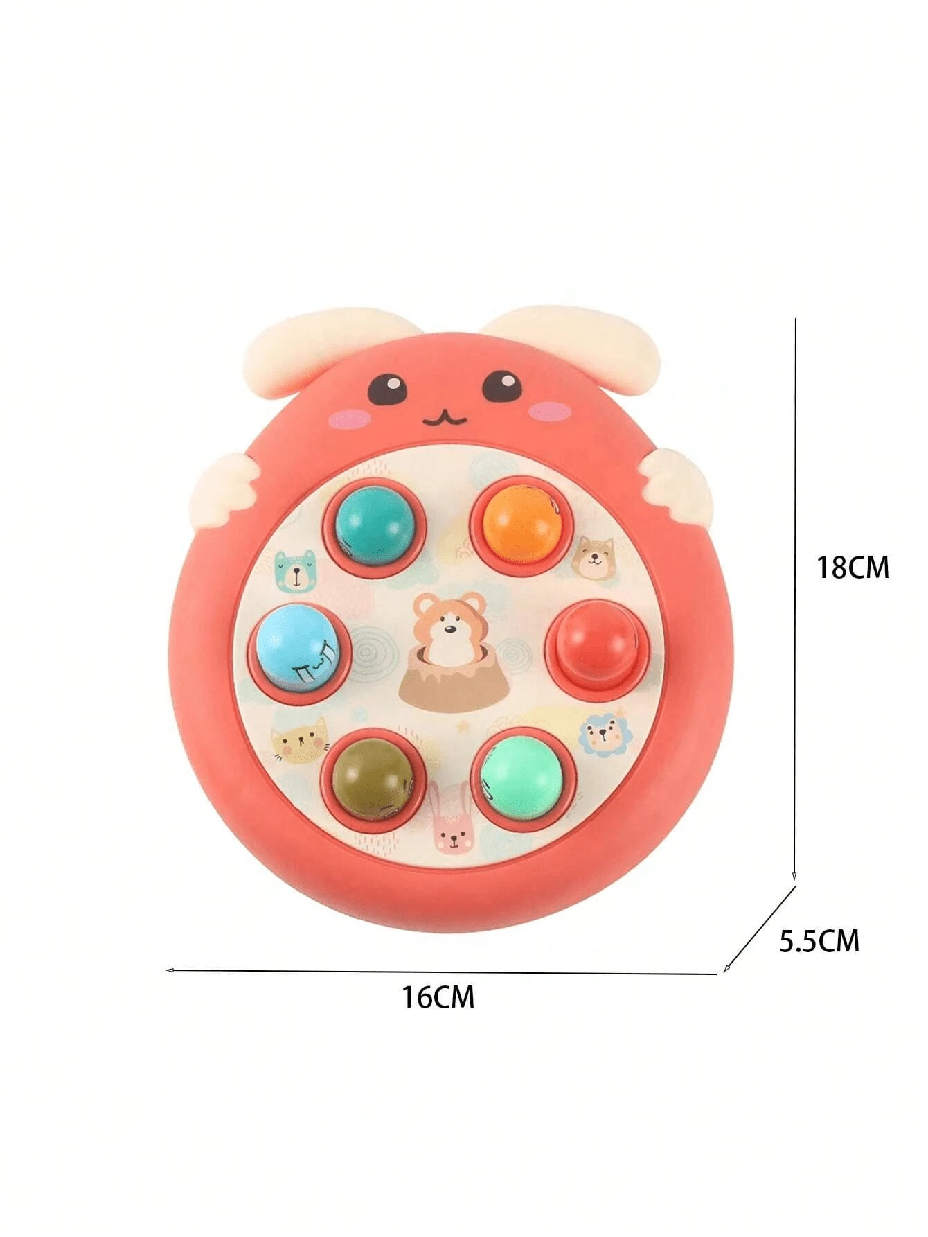 1box Rabbit Shaped Whack-A-Mole Game Toy In Random Colors, Baby React ...