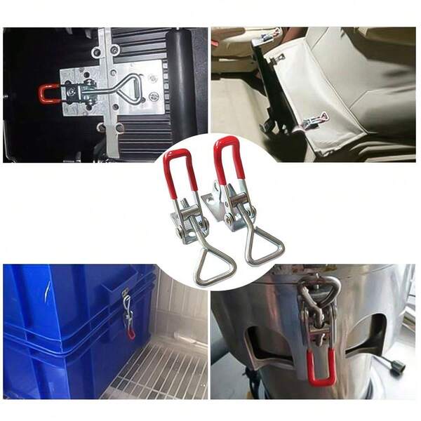 4 Piece Turnlock Metal Box Lock Small Adjustable Tension Clamp Toggle ...