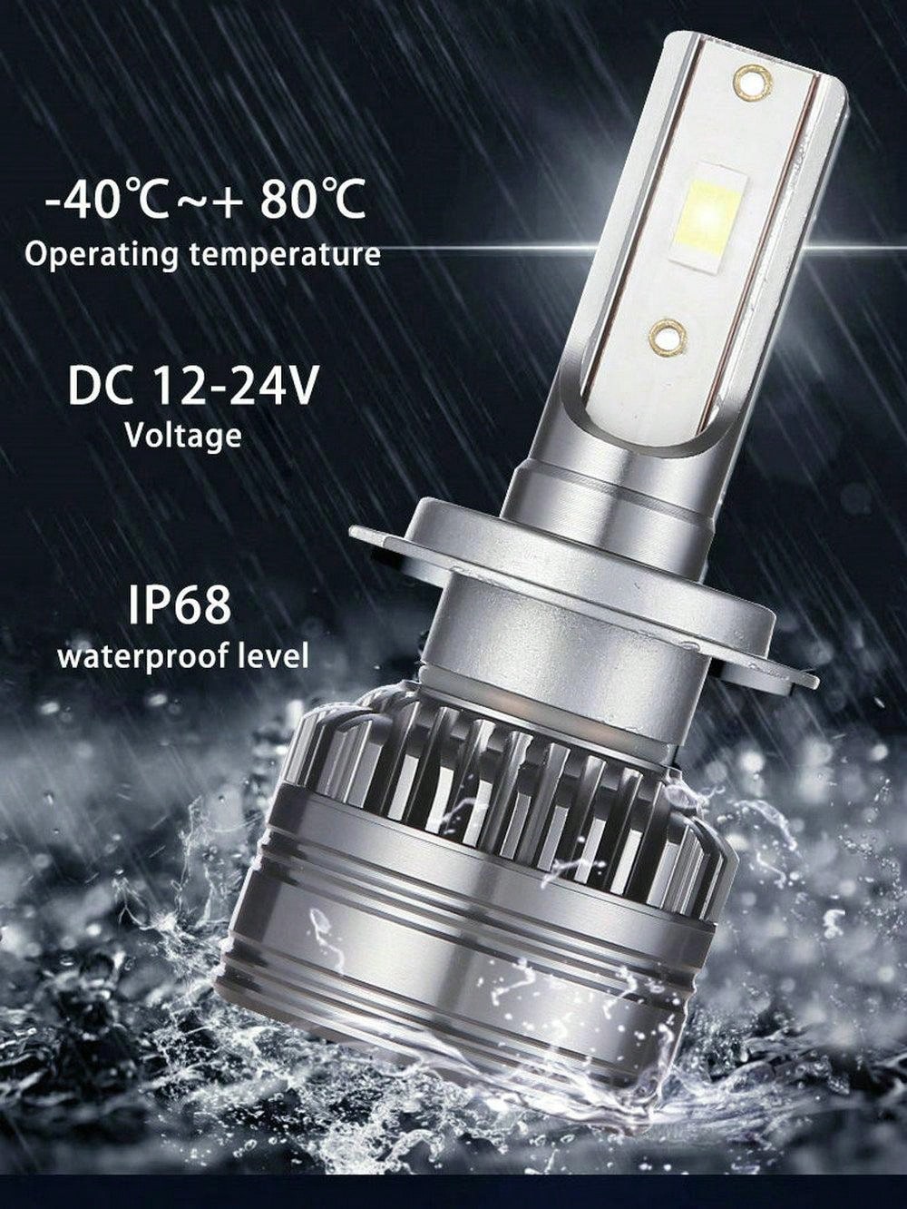 2pcs Led Car Headlight Bulbs With Complete Models Of H1 H3 H7 H11 Hb3 Hb4 9004 880 9007 881 H13 ...