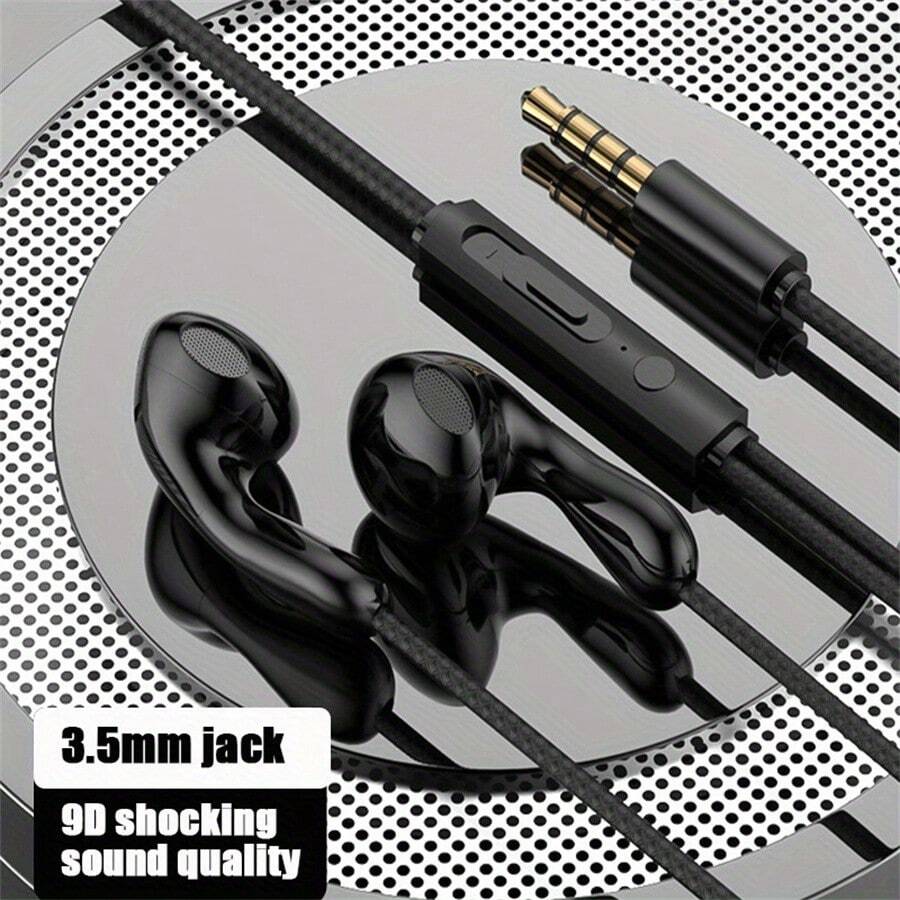 Game In-Ear E-Sports Wired Headphones 9D Shocking Heavy Bass HiFi ...