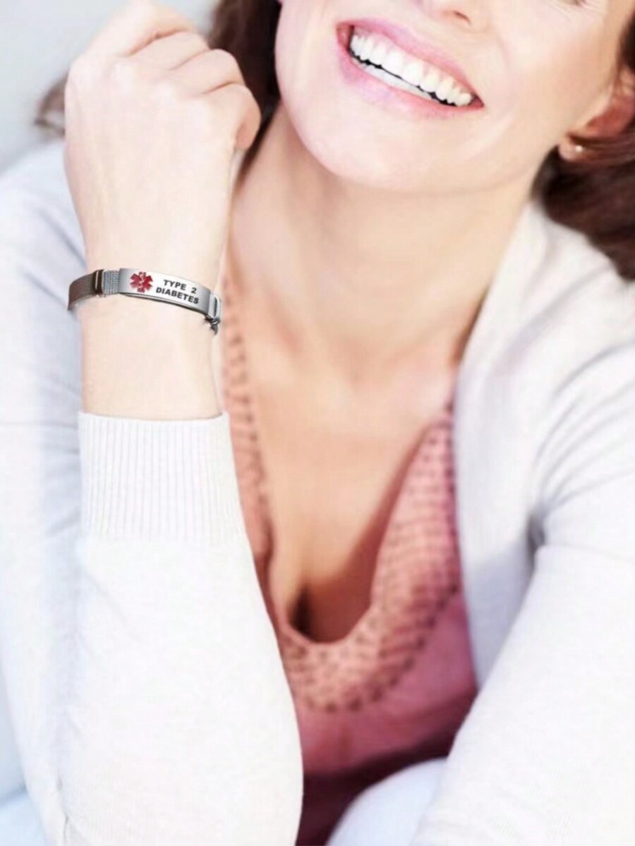 Type 1 Diabetes Star Of Life Medical Alert Symbol Snake Staff Stainless ...