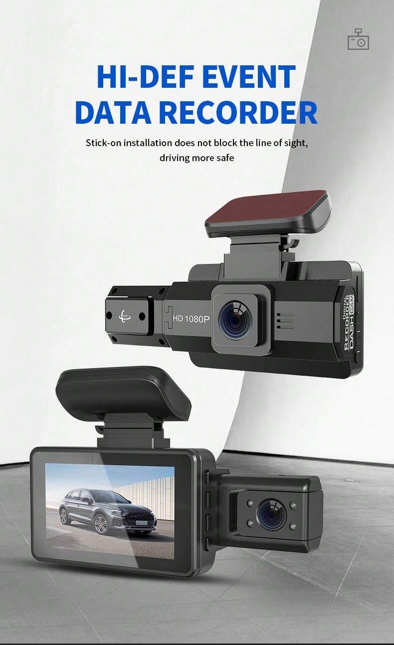 Vavupo Camera HD 1080P Dash Camera Front And Rear Inside Dash IR Night ...