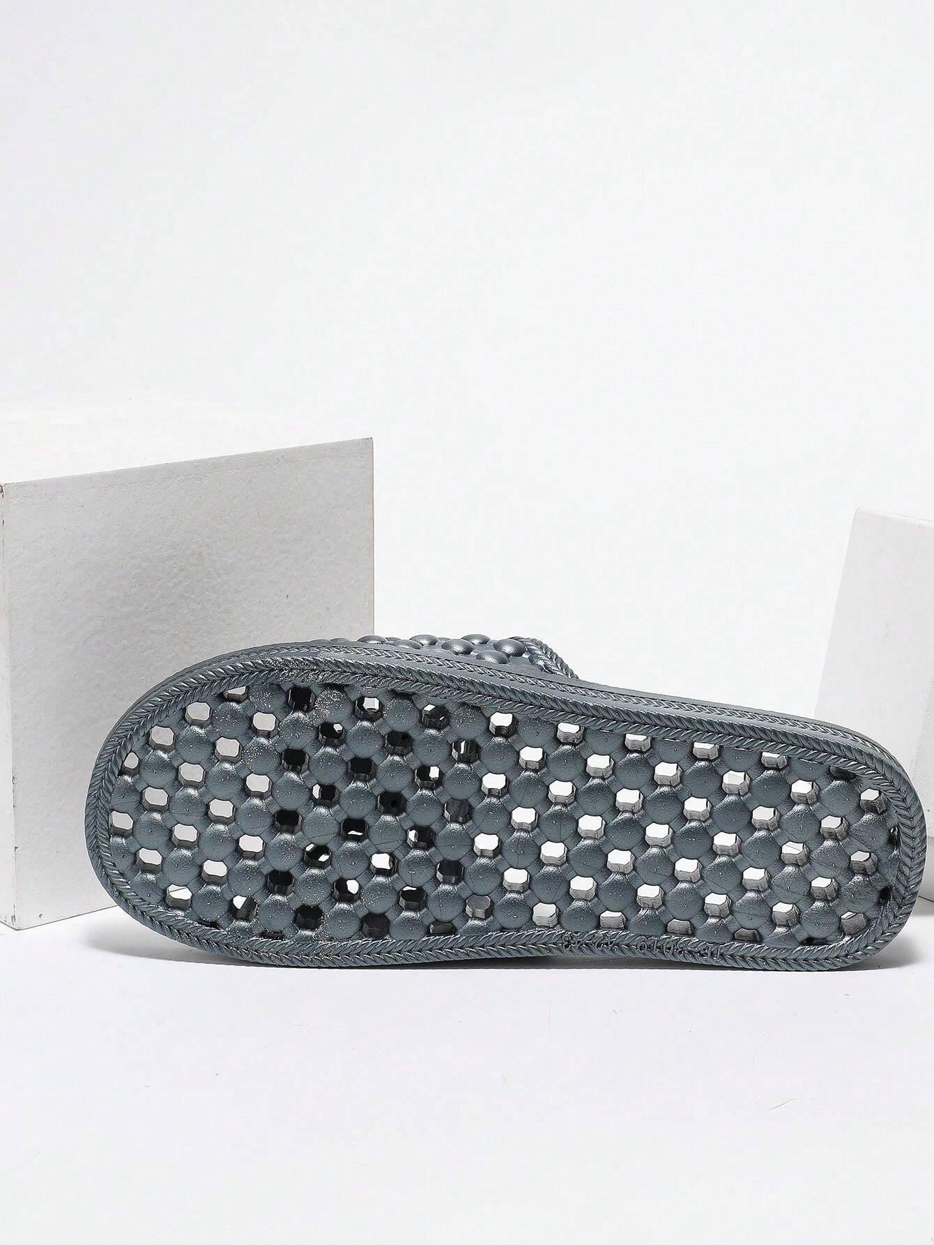 Summer Indoor Home Bathroom Shower Slippers With Non-Slip Drainage ...