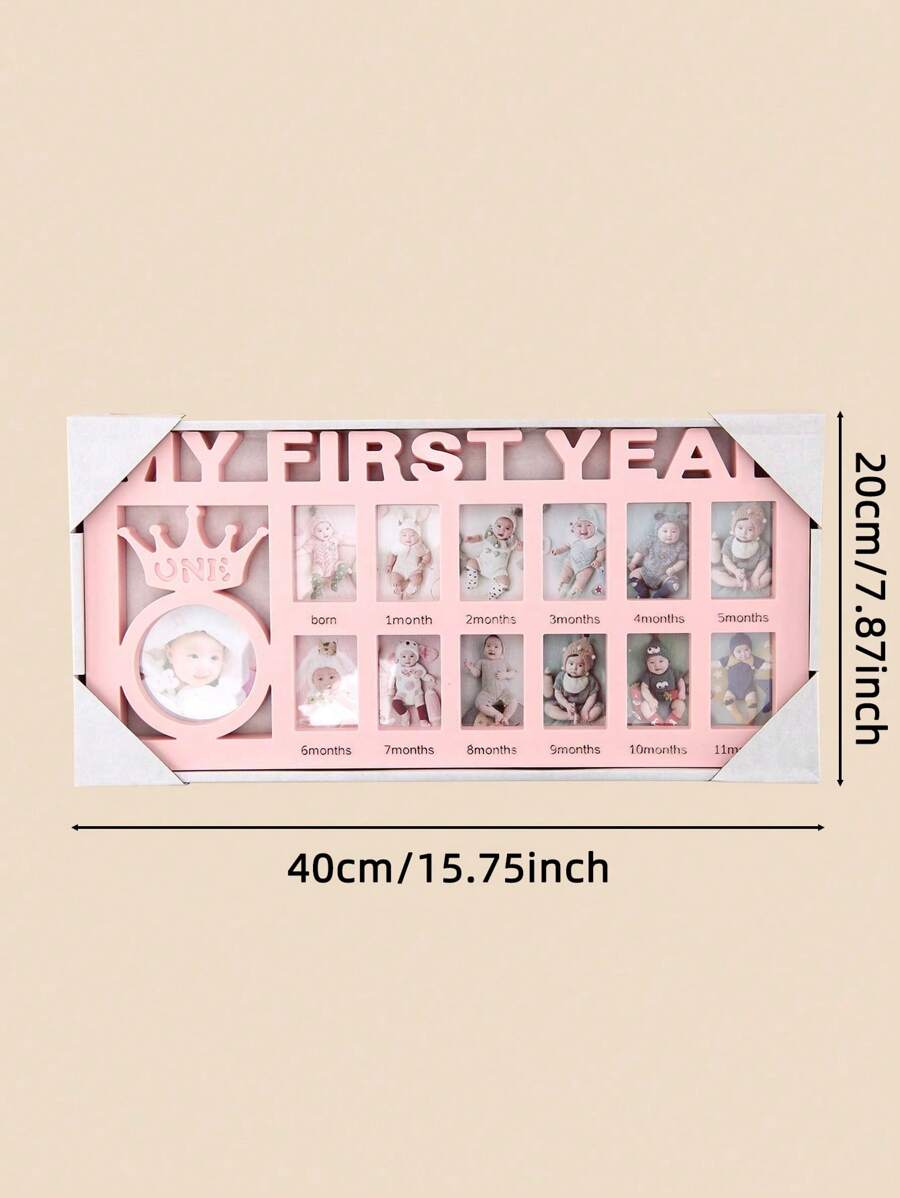1pc Baby's First Month Celebration Family Commemorative Photo Frame ...