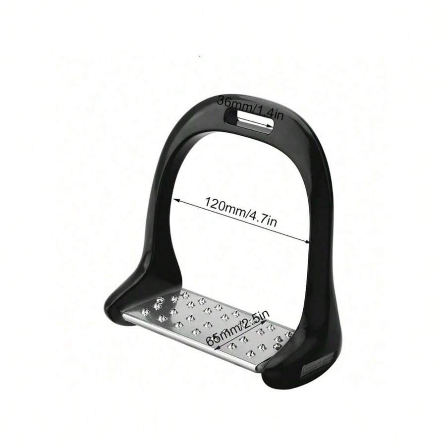 1 Pair Horse Riding Stirrups, Stainless Steel Safety Stirrup Knee Ankle ...