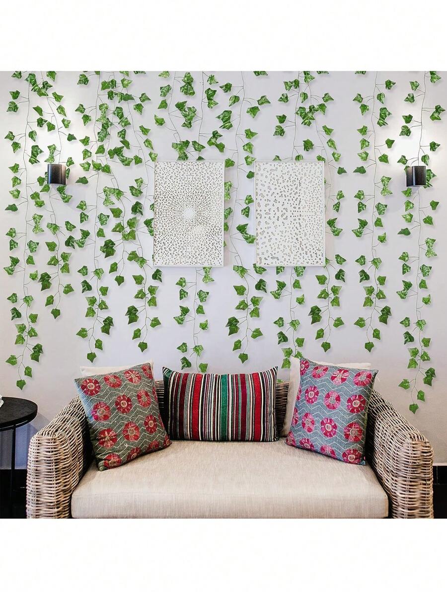 Fake Vines For Room Decor(12 Pack 82 Feet) Aesthetic Artificial Plant ...