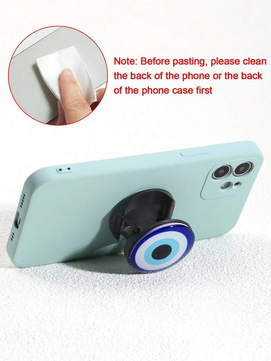 Blue & White Eyes Sliding Phone Holder Creative Folding One-Piece Phone ...