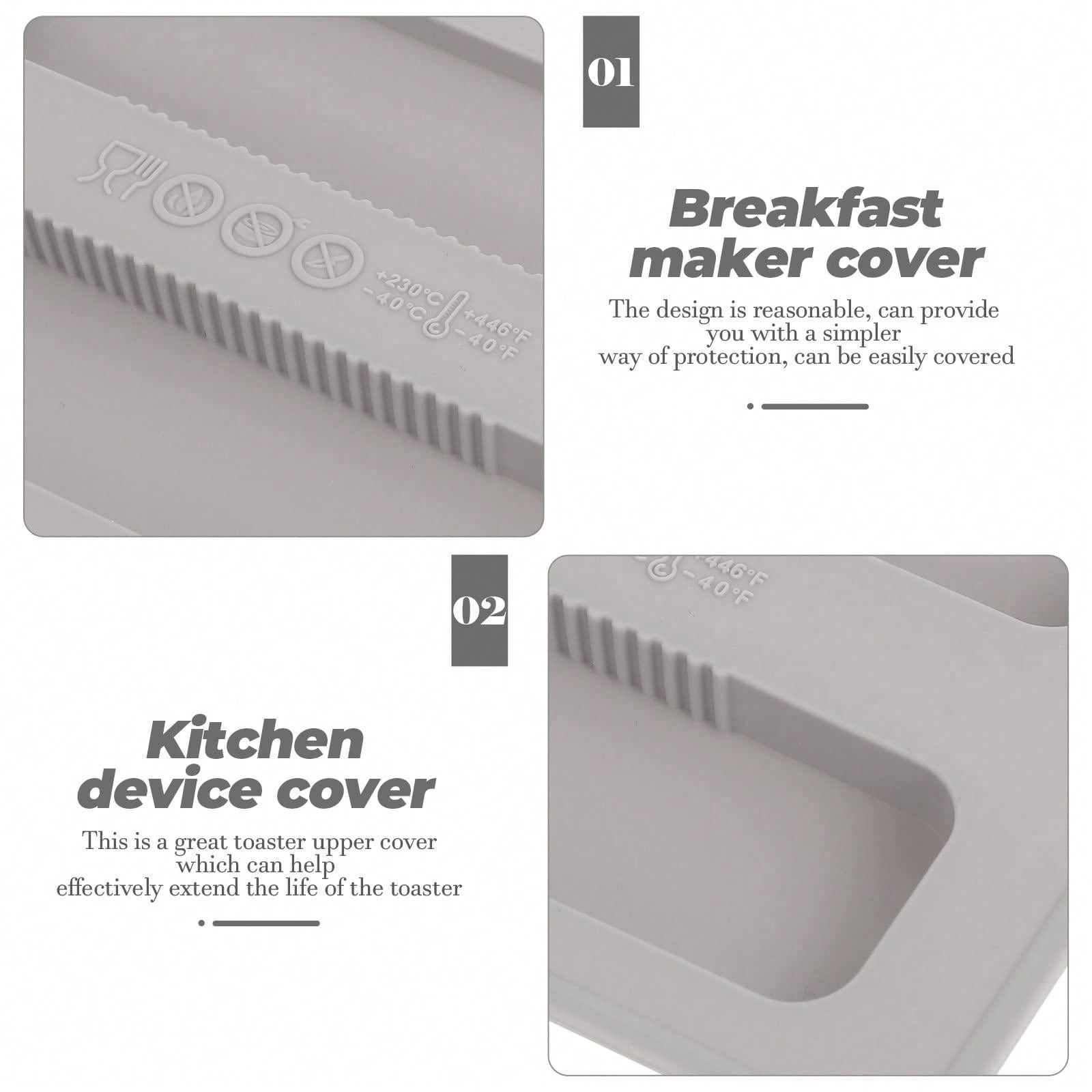 Silicone Bread Toaster Cover - Bread Toaster Dirt Cover, Toaster Top ...