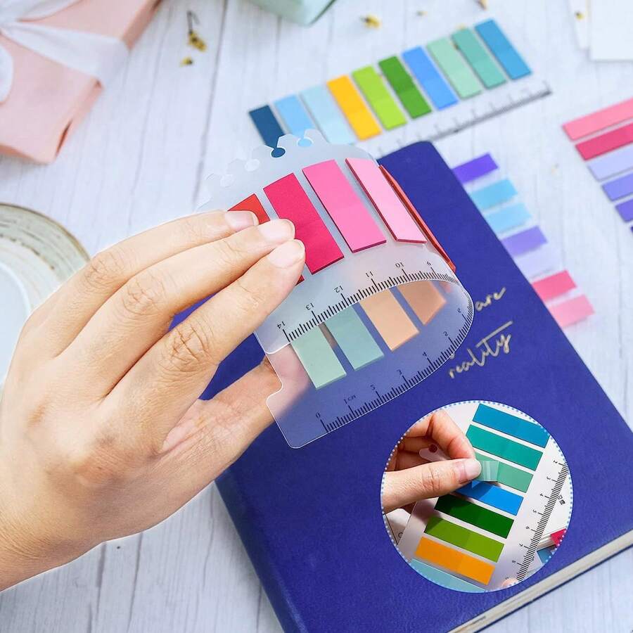 1600Pcs Sticky Tabs Book Tabs For Annotating Books,Transparent Sticky ...