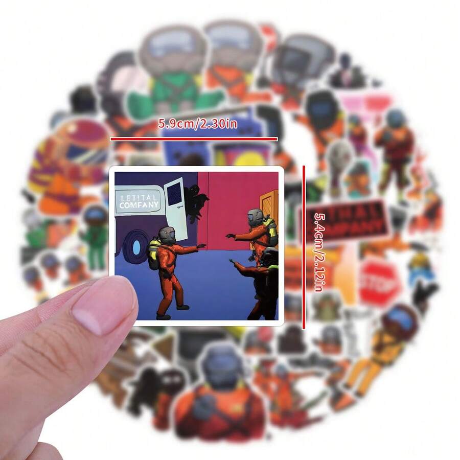 50PCS Lethal Company Lethal Company Merch Lethal Company Game Lethal ...