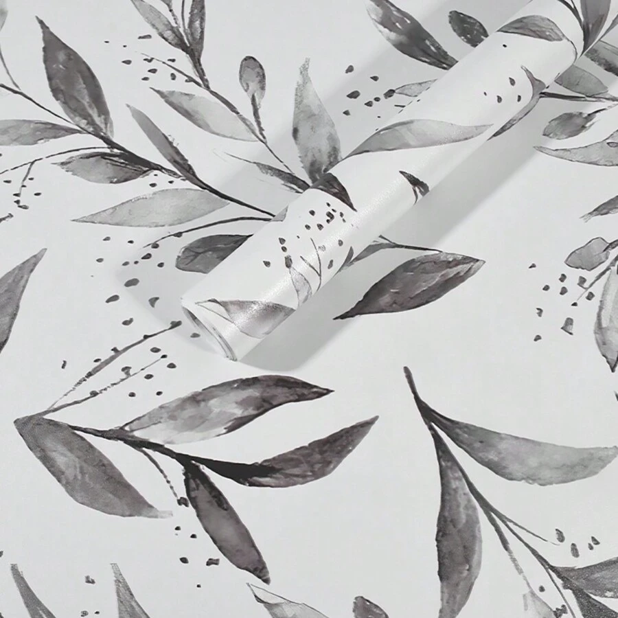Livebor Olive Leaf Wallpaper Peel And Stick Leaf Contact Paper Floral ...