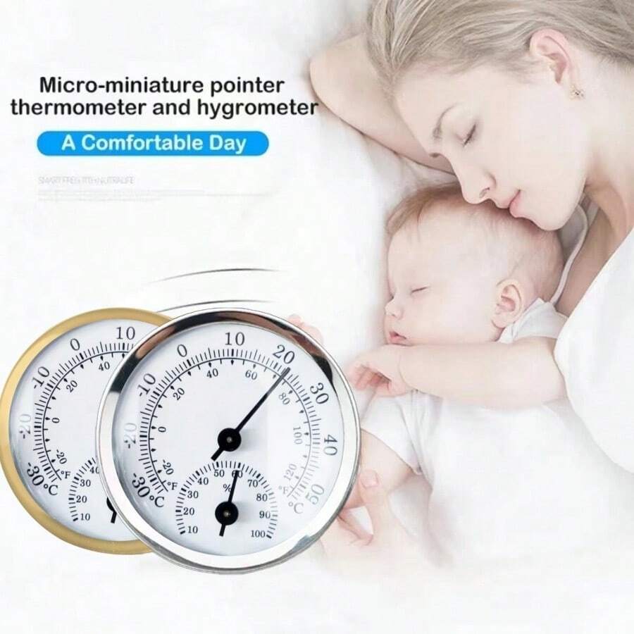 1pc 5cm Diameter Wall Hanging Thermometer, Accurate Scale For Fridge ...