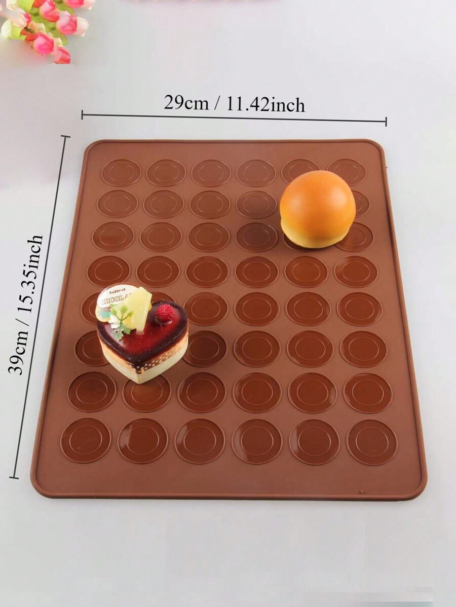 Full Silicone Material 48 Hole Macaron Mat Baking Pad High Temperature ...