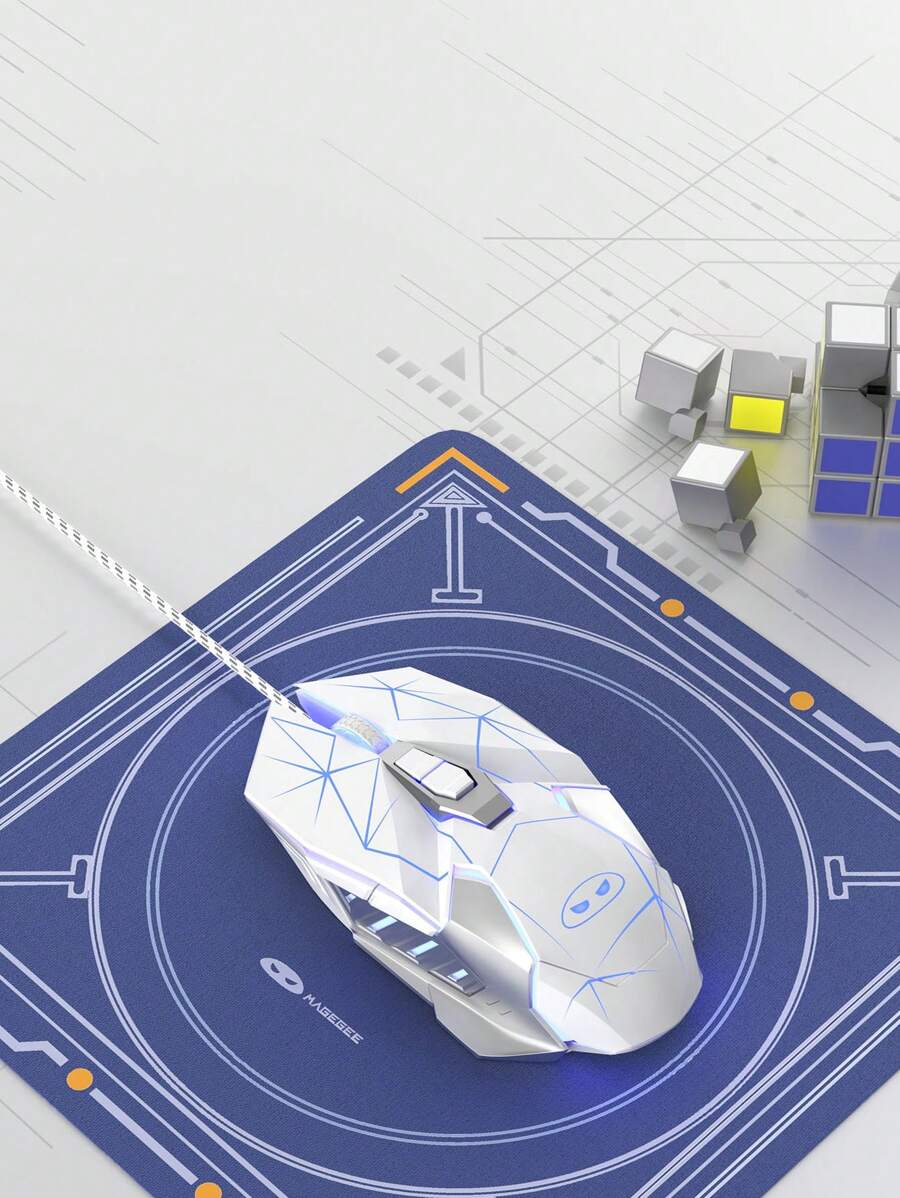 MageGee 1pc G10 Wired Gaming Mouse, 7 Colors Breathing LED Backlit ...