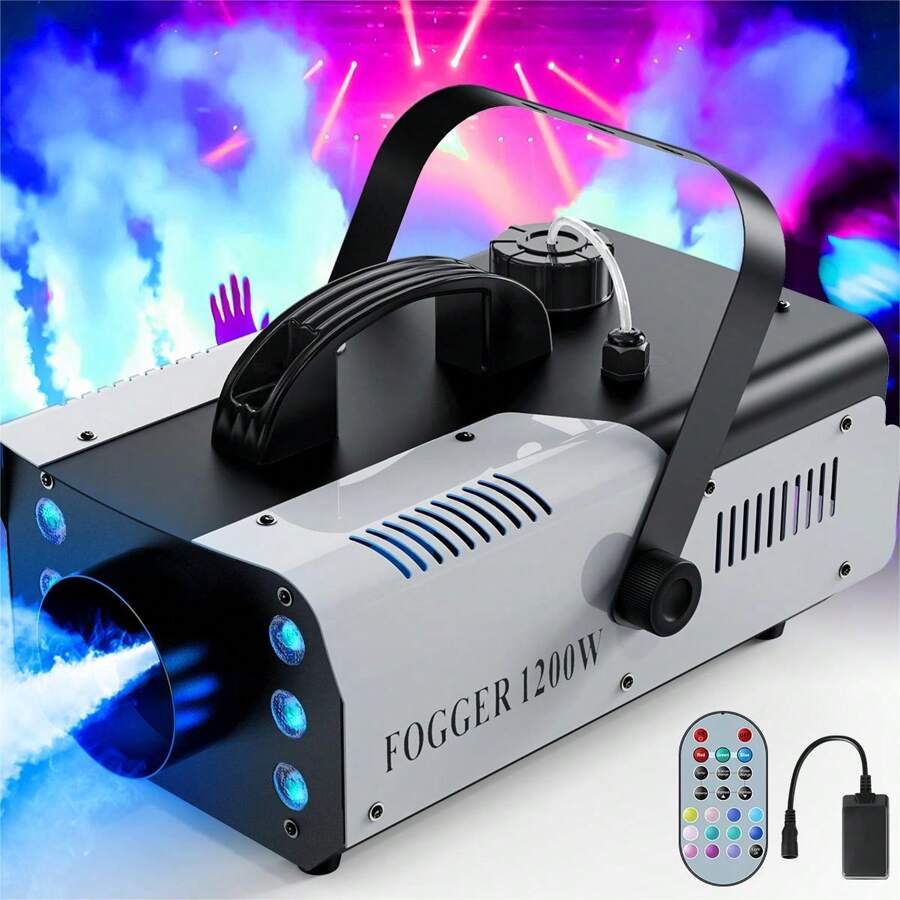 Fog Machine, 1200W And 6000CFM Smoke Machine With Wireless Remote ...