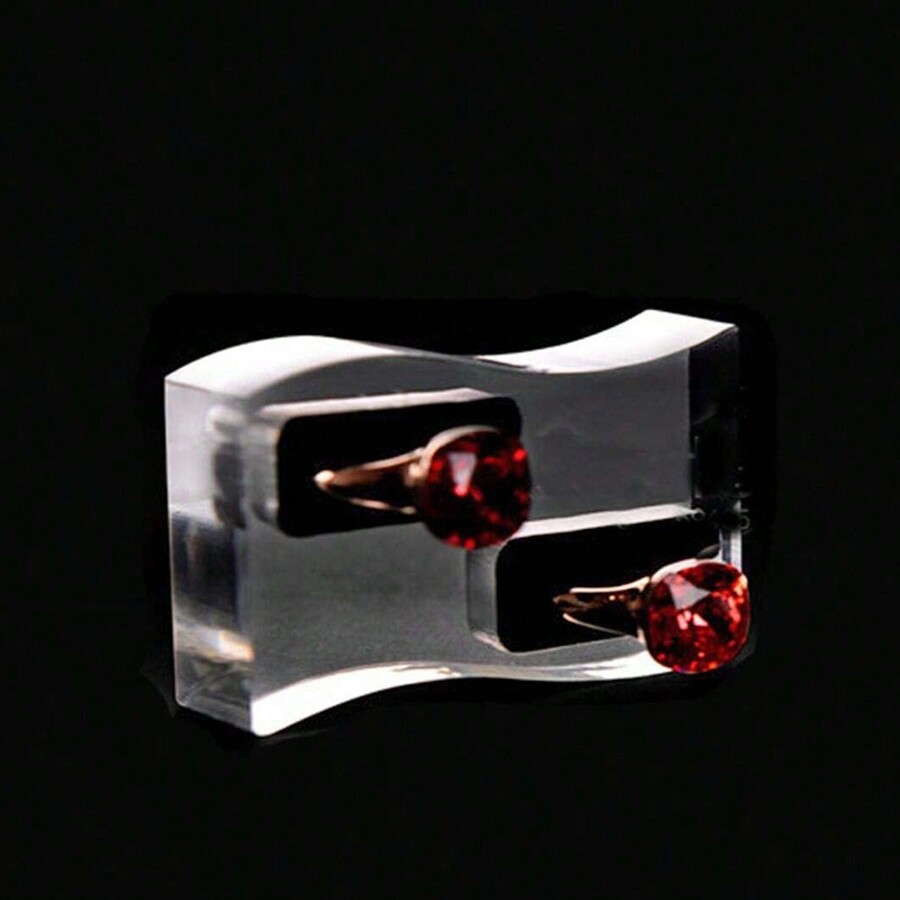 1pc Acrylic Transparent Jewelry Display Stand For Ring Storage And ...