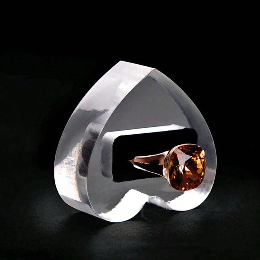 1pc Acrylic Transparent Jewelry Display Stand For Ring Storage And ...