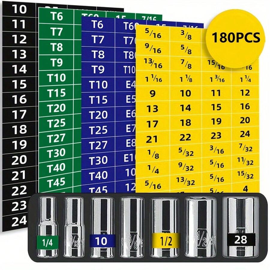 Tool Box Labels, 180 Pieces, Waterproof, Tear Resistant Toolbox ...