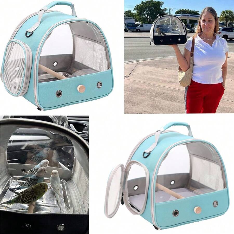 Small Bird Travel Carrier, Portable Bird Carrier Cage For Parrot ...