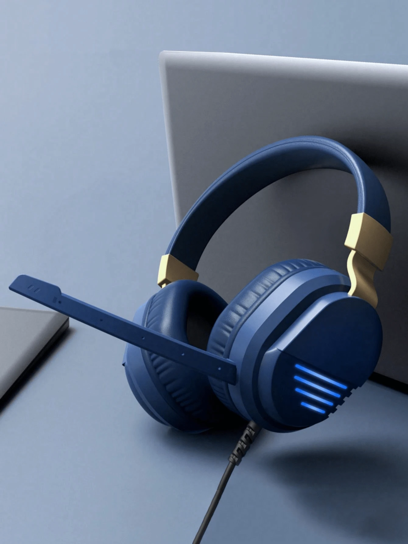 COLUSI Colusi Blue Gaming Headset With Noise Canceling Mic,Compatible ...