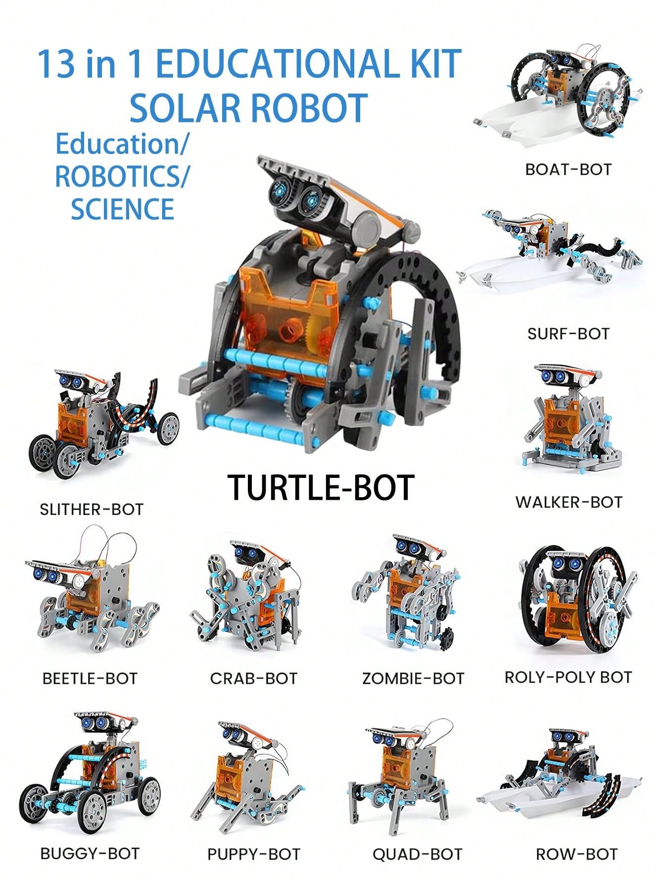 13-In-1 Solar Robot Science Kits Toys For Kids Age 8-12, Educational ...