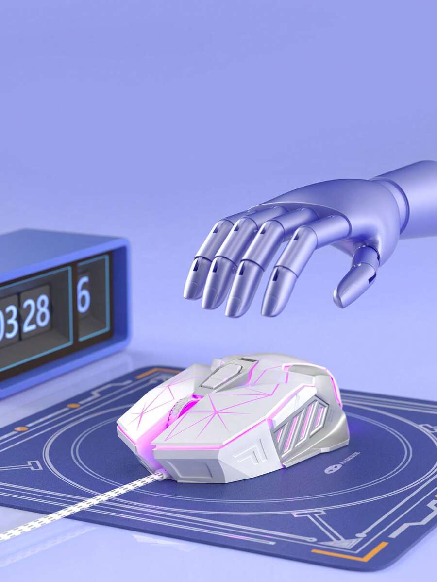 MageGee 1pc G10 Wired Gaming Mouse, 7 Colors Breathing LED Backlit ...