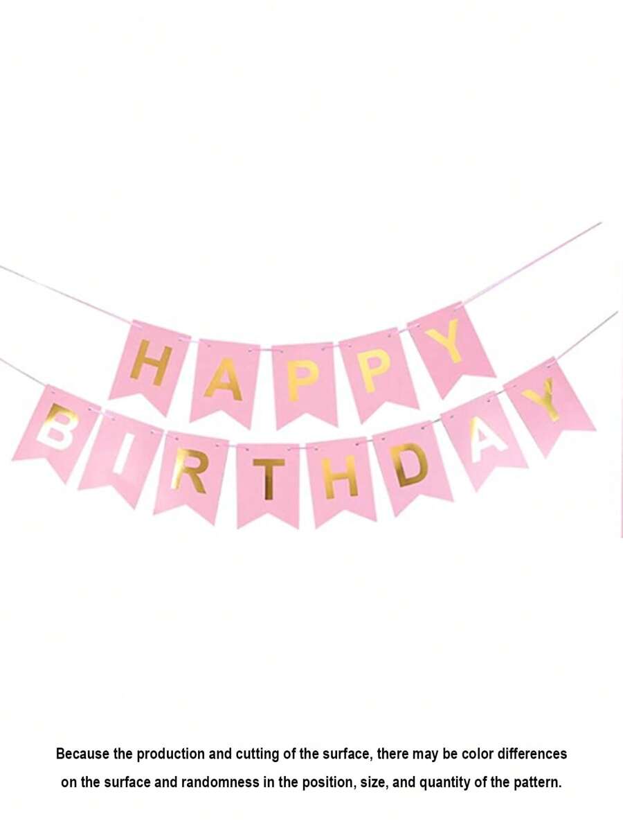 1pc, Colorful Flag Decorations For Birthday Party, Happy Birthday ...