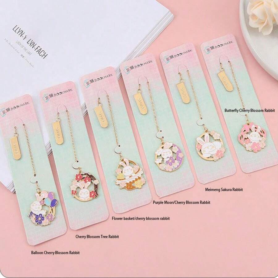 1pc Rabbit Year Latest Cartoon Character Fringe Bookmarks Made Of Metal ...