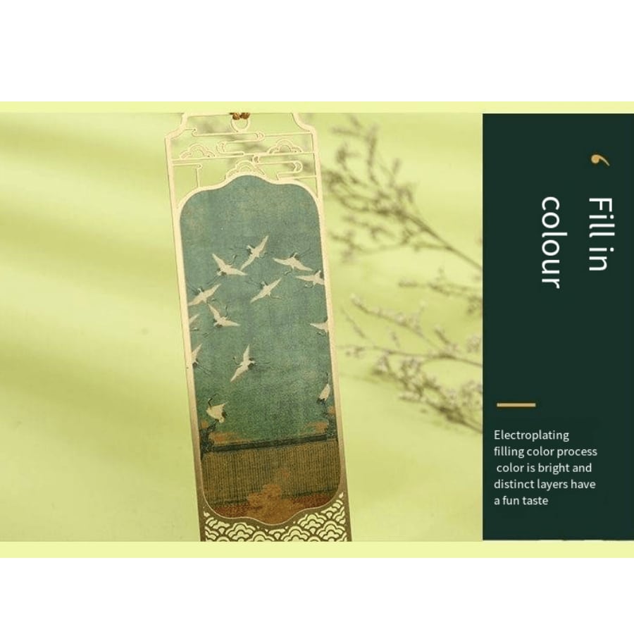 Chinese Style Bookmark With Auspicious Crane Design | SHEIN USA