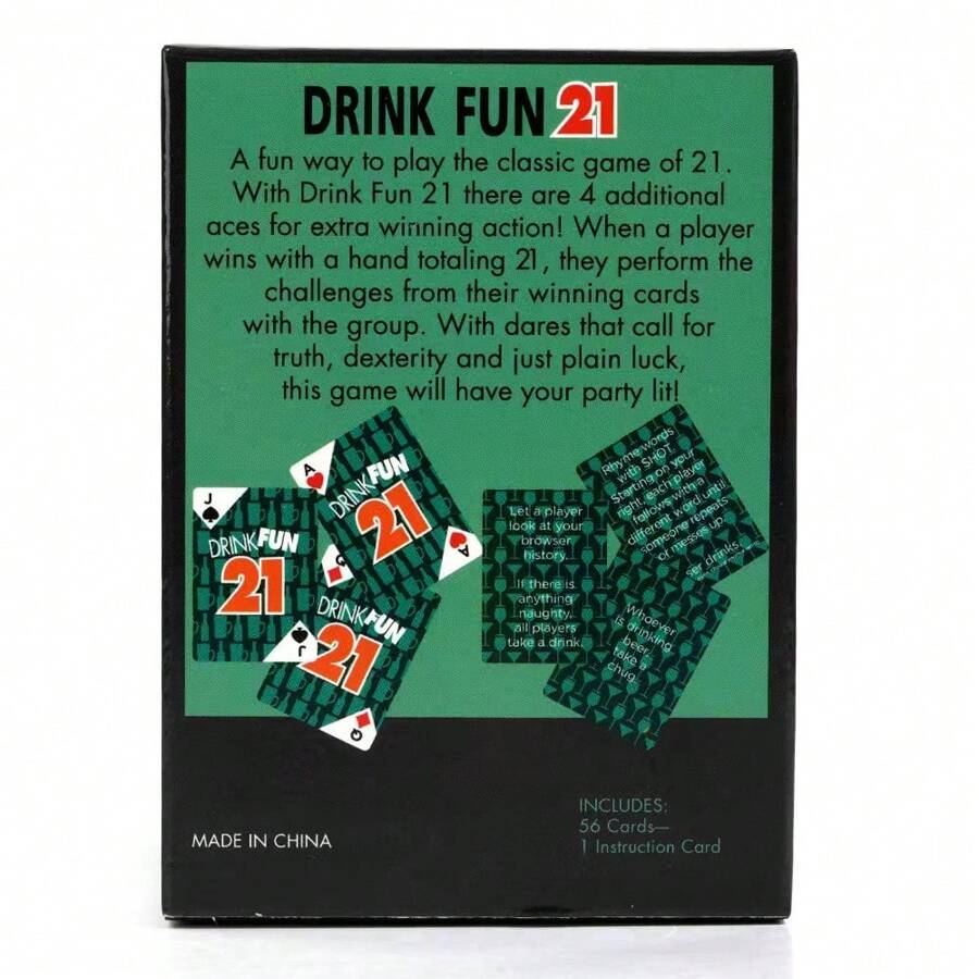 Christmas Decoration Fun 21 Card Game With 56 Cards, Hilarious Card ...