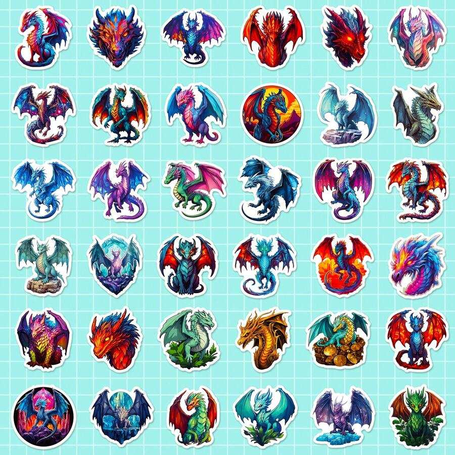 100pcs Horror Stickers, Scary Ghostface Dragon Vinyl Waterproof ...