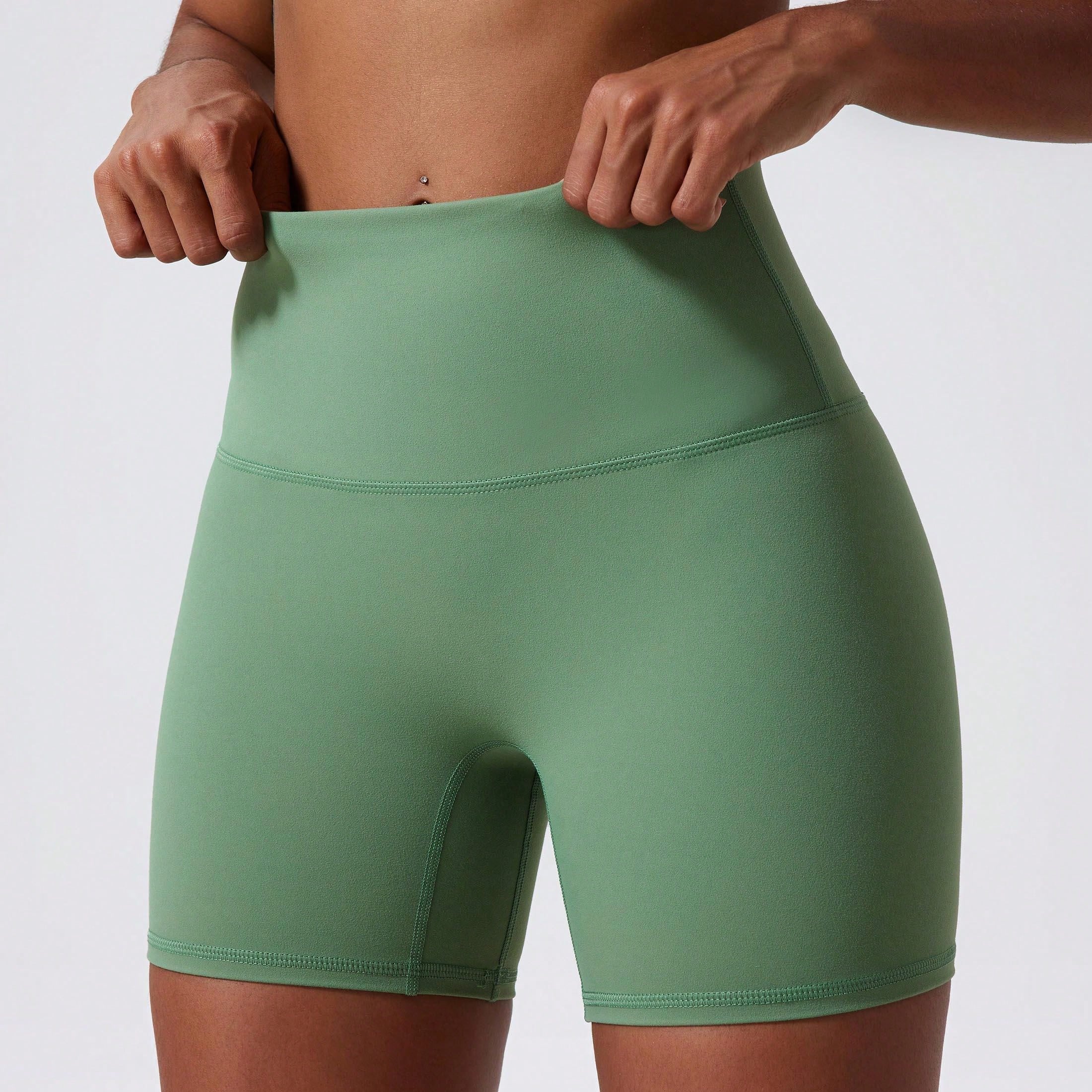 1pc High Elasticity Yoga Cycling Shorts Suitable For Running, Gym ...