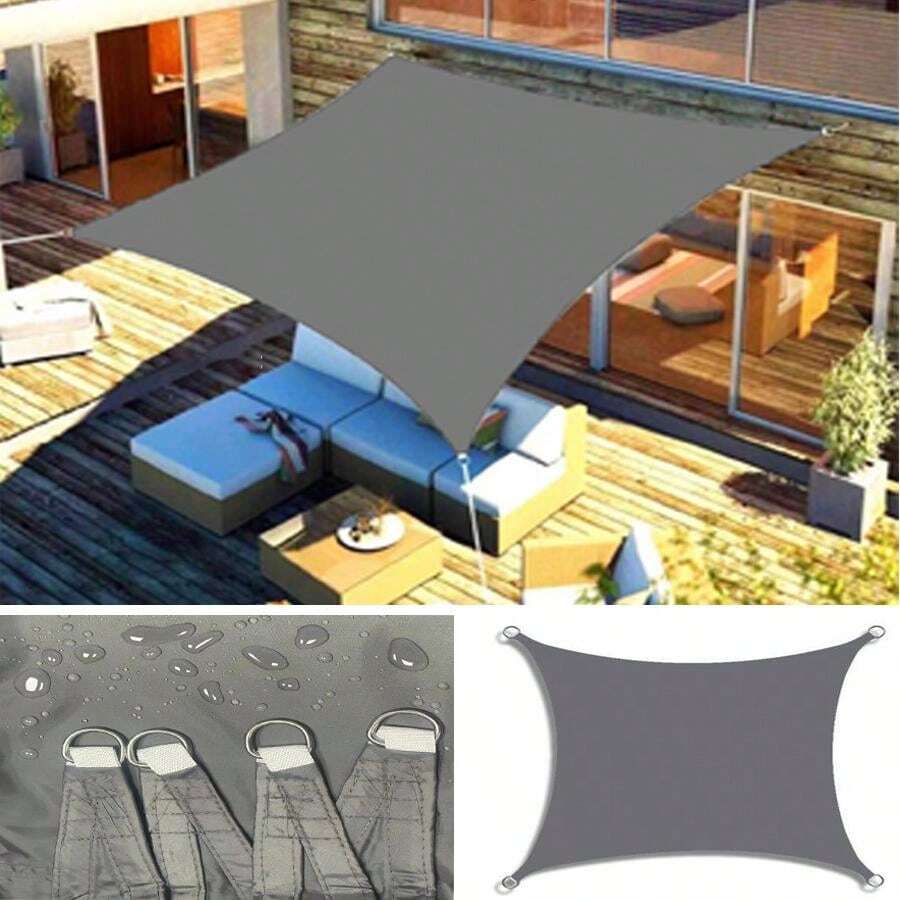 Waterproof Sunshade Sail, UV Resistant Ultra Light Rain Canopy, Garden ...